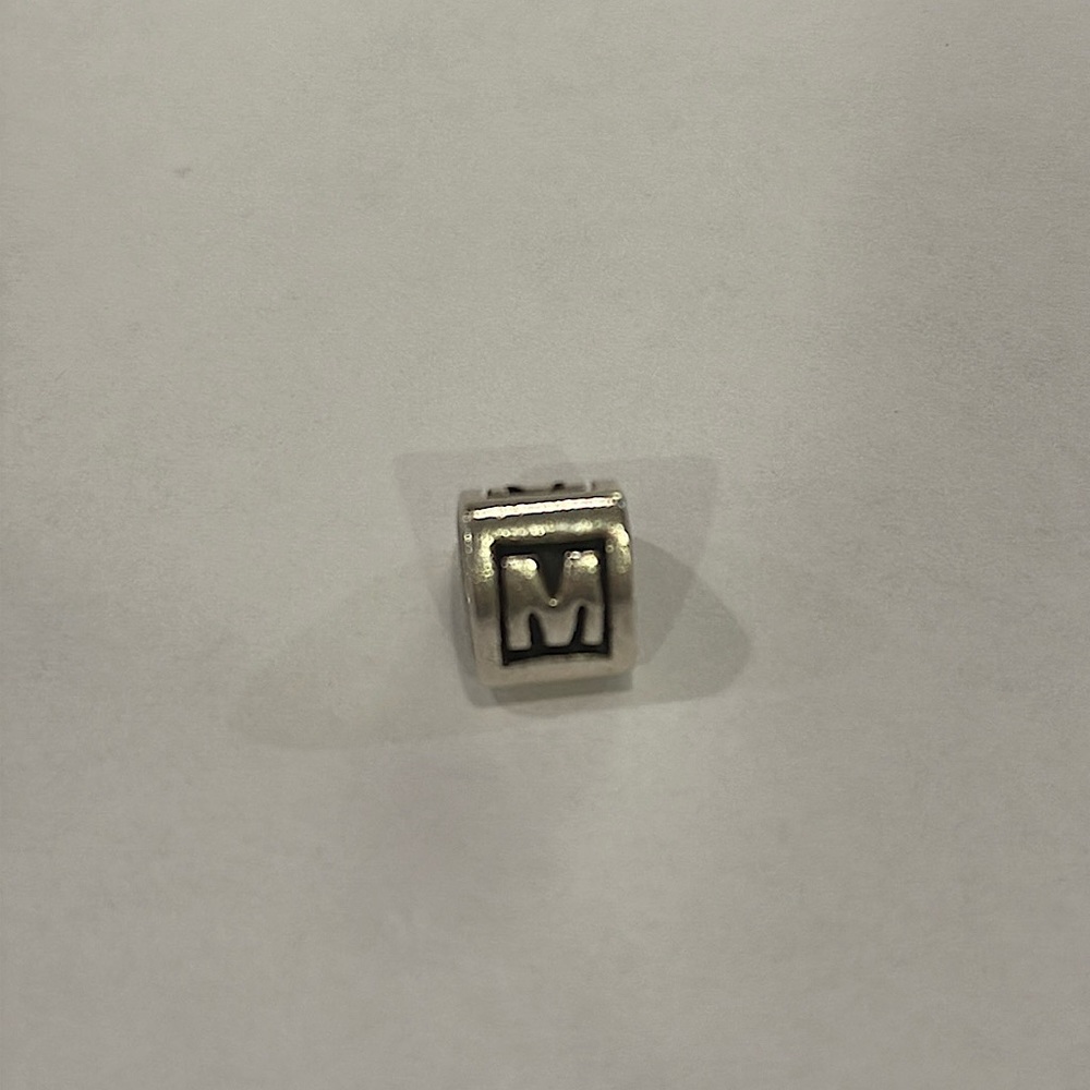 Authentic Pandora Alphabet Letter - M - Gem